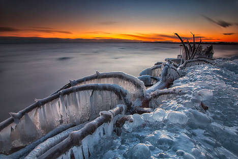 Surreal Ice Cap Captures : ice photography