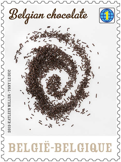 Chocolate-Flavored Postage : chocolate stamps