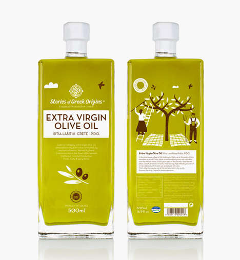 Enchanting Illustrated Branding : Stories of Greek Origins packaging