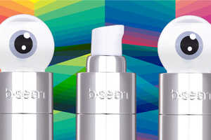 Bold Eye-Catching Branding : b.seen Eyecare packaging