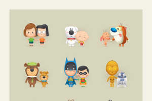 Popular TV Pairing Illustrations : famous pairings