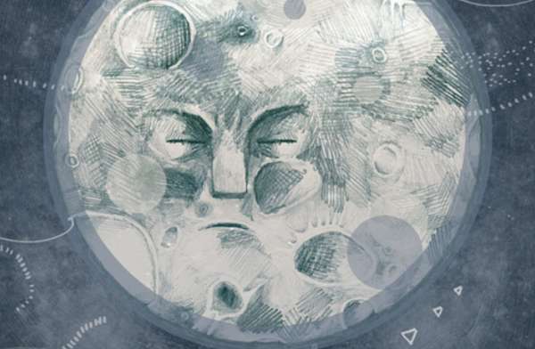 Lunar Narrative Graphics : Story of the Man on the Moon
