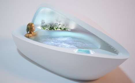 Cocooned Ocean Spas : Shell Bathtub