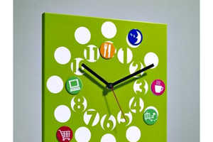 Task Reminding Time Tellers : about time clock by Michiko Shimada