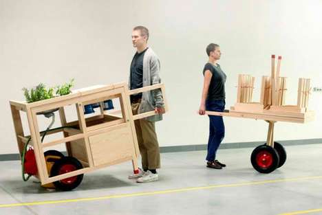Wooden Wheelbarrow Kitchens : Mobile Gastfreundschaft