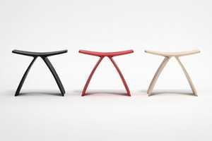 Slim Wide-Legged Seating : Yori Stool