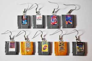Miniscule Game Cartridge Jewelry : video game charms