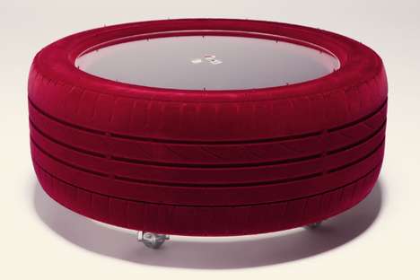 Wild Wheeled Furnishings : Tavomatico Tire Table