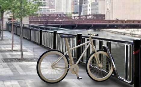 Bike Lock Barriers : Bicycle Fence