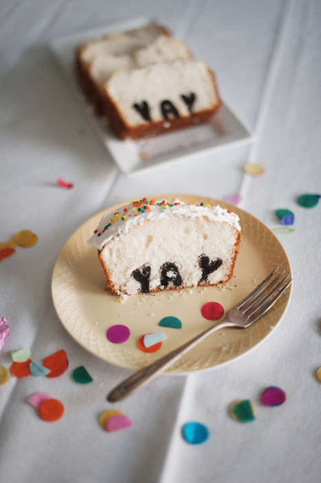 DIY Hidden Text Cakes : unique birthday cake