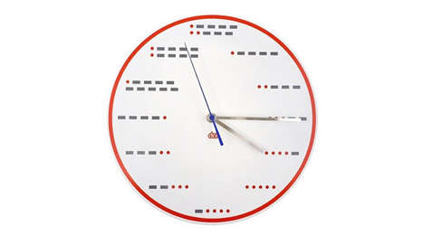 Retro Communication Time Tellers : morse code clock