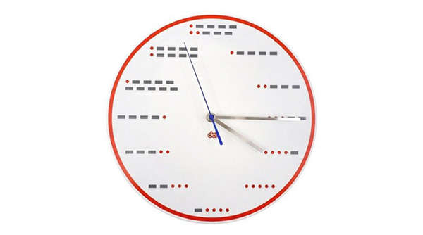 Retro Communication Time Tellers : morse code clock