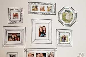 Faux Picture Frame Adornments : gallery frame decals