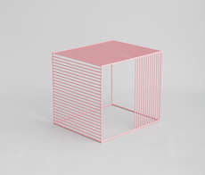 Minimalist Steel Strand Furniture : Wire Side Table