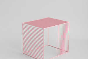 Minimalist Steel Strand Furniture : Wire Side Table