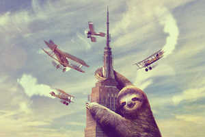 Monstrous Marsupial Posters : Slothzilla