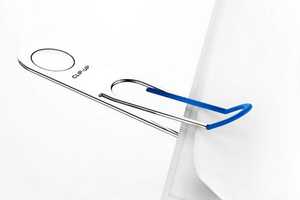 Sleek Angled Paper Clips : paper clips