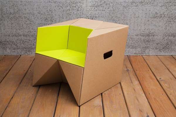Cardboard Origami Child Stools: This Upcycled Hand-Crafted Child Stool ...