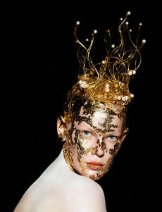 Metallic Body Paint Captures : body paint photos