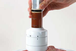 Flavoring-Injecting Kitchen Equipment : Marinade Infusing Meat Tenderizer