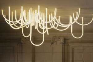 Slinking LED Chandelier : Les Cordes