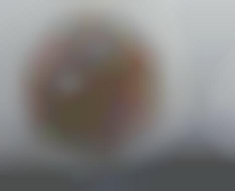 Surreal Floating Orb Paintings : rough shape