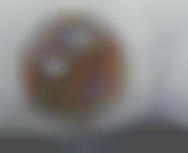 Surreal Floating Orb Paintings : rough shape