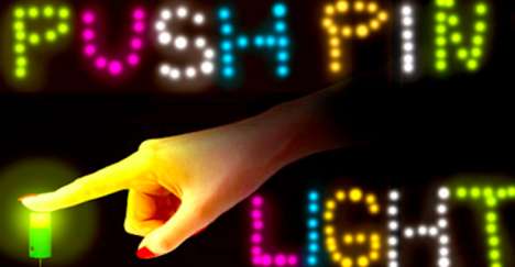 Decorative Electronic Push Pins : Push Pin Lights