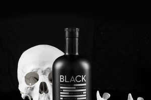 Blackout Booze Branding : Black Vodka