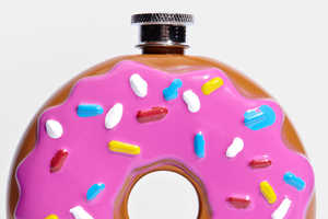 Sugary Drink Dispensers: The Frosted Donut Flask from Fred Flare is ...