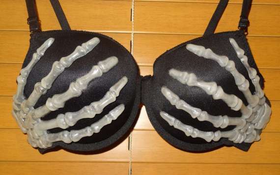 Morbidly Groping Lingerie : Skeleton Bra