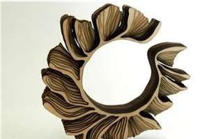 Architectural Jewelry: Laser Cut Wooden Bracelets by Anthony Roussel