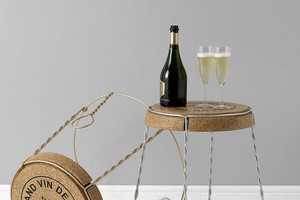 Giant Champane Cork Tables : Champagne Cork Table