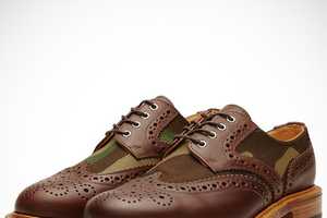Classic Army-Inspired Brogues : Two-Tone Camo Brogue