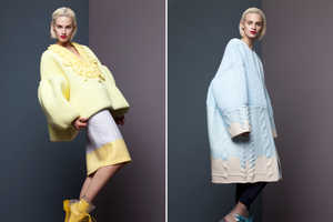 Marshmallowy Knitted Fashion : Xiao Li RCA 2013 Collection