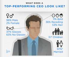 Powerful CEO Infographics : anatomy of a ceo