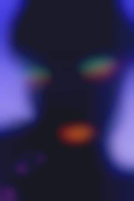 Glowing Neon Face Photography : GLOWING COLORS