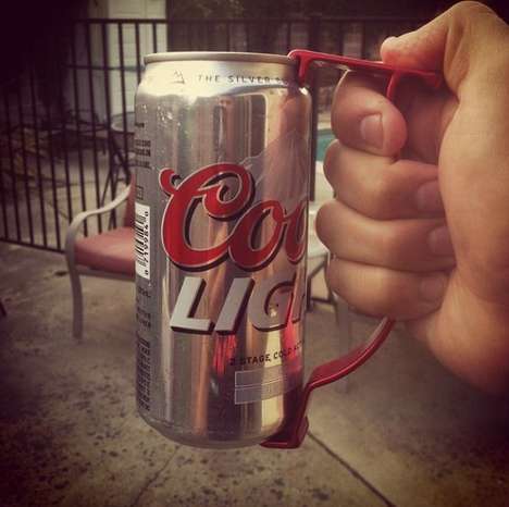 Attachable Beer Handles : beer can handles