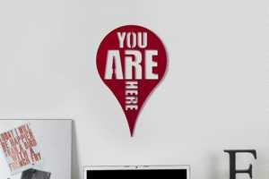 Pin-Like Wall Art : digital wall decal