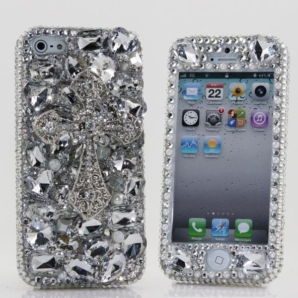 Excessively Encrusted Crystal Covers : Swarovski crystal iPhone case
