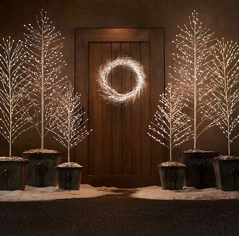Sparkling LED Christmas Trees : light up trees