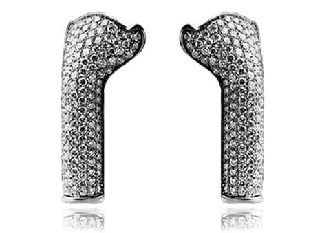 Diamond Encrusted Earbud Covers : Earphones with Diamonds