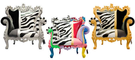 Mismatched Tacky Thrones : Multicolor Armchair by Fuiano