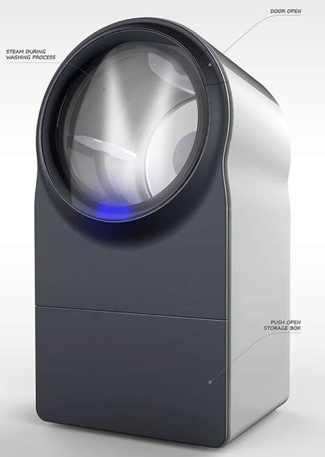 Sleek Steaming Washing Machines : Innova Steam Washer Dryer
