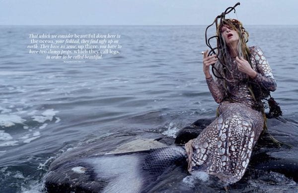 Beached Mermaid Editorials : Kristen McMenamy