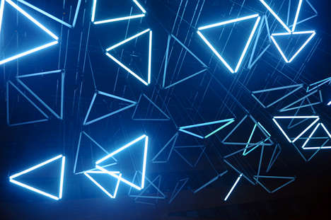 Suspended Kinetic Light Installations : Kinetic Light Installations