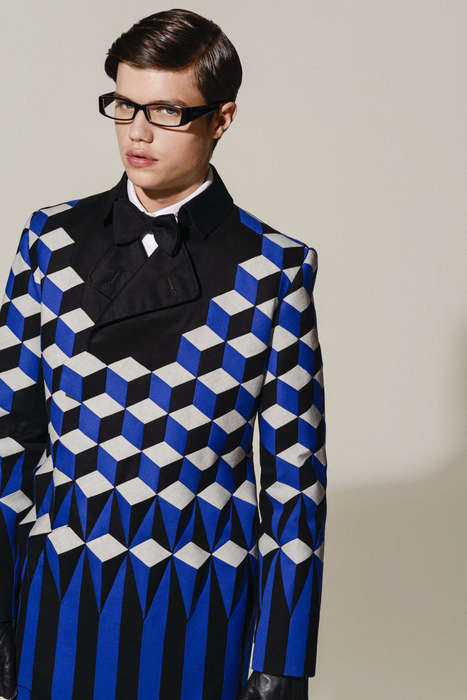 Multidimensional Suit Collections : Optical Illusion Prints