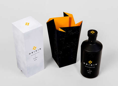 Logo-Copying Cartons : Origin Gin packaging