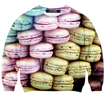 Parisian Pasrty Printed Tops : French macaron