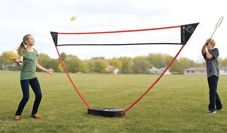 Pop-Up Racket Nets : Instant Badminton Court